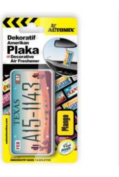 Automix Amerikan Plaka Ayna Dekoratif Koku Automix Amerikan Plaka Ayna Dekoratif Koku