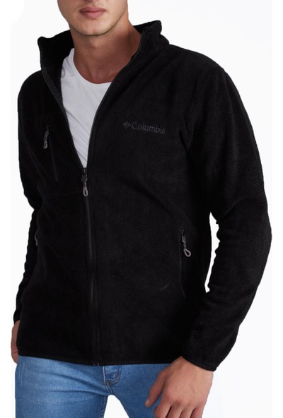 Columbia Siyah Renk Tam Fermuarlı Slim Fit Erkek Polar Columbia Siyah Renk Tam Fermuarlı Slim Fit Erkek Polar