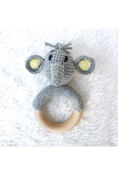 Lismo Kids Doğal Ahşap Fil Amigurumi Bebek Oyuncağı Lismo Kids Doğal Ahşap Fil Amigurumi Bebek Oyuncağı