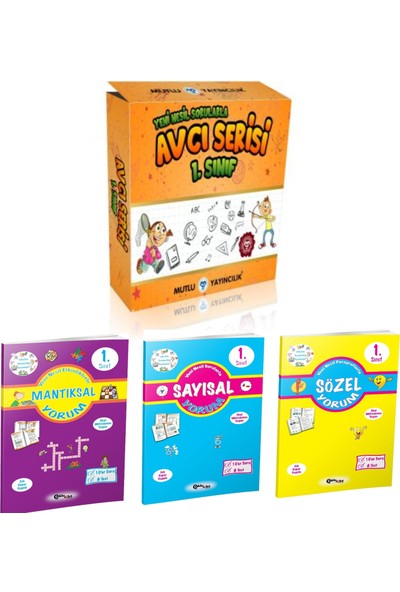 Mutlu Yayıncılık 1. Sınıf Avcı Serisi Set + Mantıksal Yorum + Sayısal Yorum + Sözel Yorum Mutlu Yayıncılık 1. Sınıf Avcı Serisi Set + Mantıksal Yorum + Sayısal Yorum + Sözel Yorum