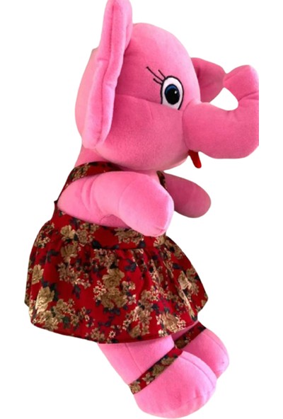 Parla Oyun ve Uyku Arkadaşı Fil Pembe Polar 50X35 cm Parla Oyun ve Uyku Arkadaşı Fil Pembe Polar 50X35 cm