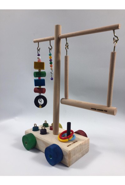 Notremondepet Ahşap Kuş Eğlence Platformu Notre MONDE15097 Notremondepet Ahşap Kuş Eğlence Platformu Notre MONDE15097