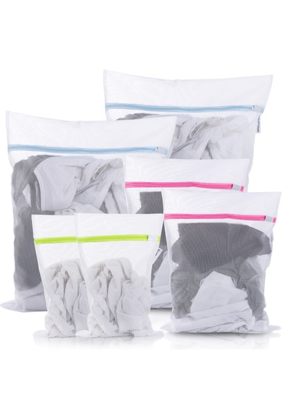 Sandwatch 6 Lı set Çamaşır Filesi Çamaşır Torbası Renkli Fermuarlı Yıkama Filesi Yıkama Torbası Sandwatch 6 Lı set Çamaşır Filesi Çamaşır Torbası Renkli Fermuarlı Yıkama Filesi Yıkama Torbası