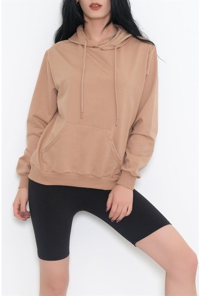 Kanguru Cepli Sweat Sütlükahve - 3301.105. Kanguru Cepli Sweat Sütlükahve - 3301.105.