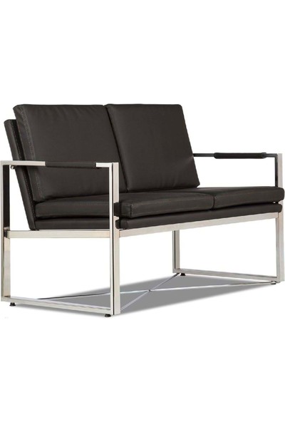 Uzay Ofis Makas Ikili Kanepe - Siyah - Krom Uzay Ofis Makas Ikili Kanepe - Siyah - Krom