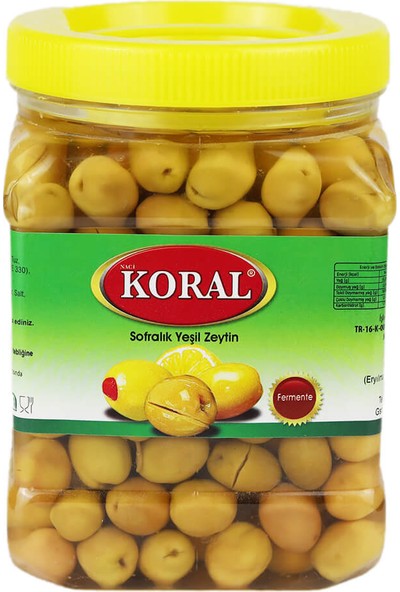 Koral 1 Kg. Taş Kırma Zeytin Koral 1 Kg. Taş Kırma Zeytin