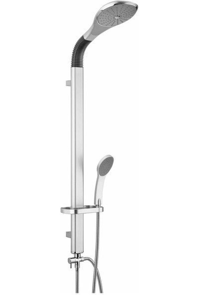 Ahşap Yol Özel Üretim Şemsiye Duş Takımı (Duş Paneli Görünümünde)