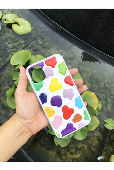 Hrmimi - Kabartmalı 3 D Beyaz Telefon Kılıfı Hrmimi - Kabartmalı 3 D Beyaz Telefon Kılıfı