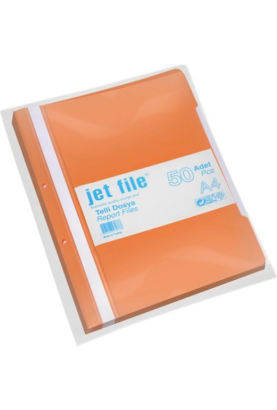 Jet File Telli Dosya Turuncu Ebat A4 50 Li Jet File Telli Dosya Turuncu Ebat A4 50 Li