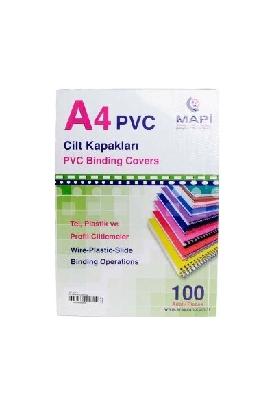 Mapilam A4 160MM Pvc Cilt Kapak 100 Lü Lacivert 4814 Mapilam A4 160MM Pvc Cilt Kapak 100 Lü Lacivert 4814