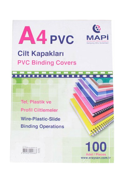 Mapilam A4 160MM Pvc Cilt Kapak 100LÜ ŞEFFAF-4883 Mapilam A4 160MM Pvc Cilt Kapak 100LÜ ŞEFFAF-4883