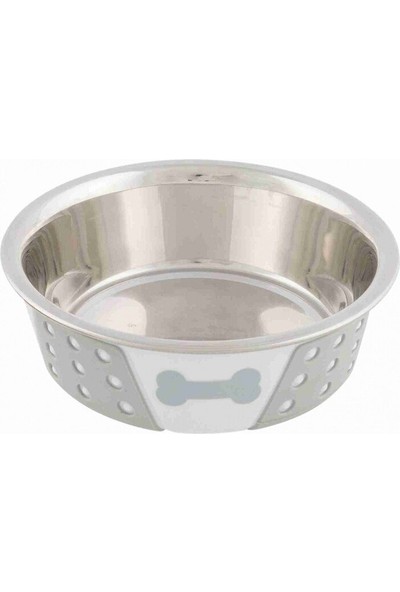 Trixie Köpek Mama Su Kabı Paslanmaz Çelik/silikon 0.75 Lt 17 cm Beyaz/gri Trixie Köpek Mama Su Kabı Paslanmaz Çelik/silikon 0.75 Lt 17 cm Beyaz/gri