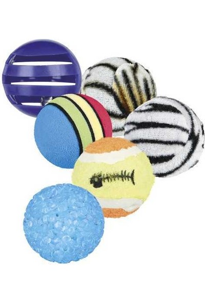 Trixie Kedi Oyun Topu Seti 3,5 - 4 cm , 6 Top Trixie Kedi Oyun Topu Seti 3,5 - 4 cm , 6 Top