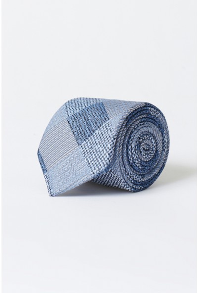 Altınyıldız Classics Desenli Gri/mavi Kravat