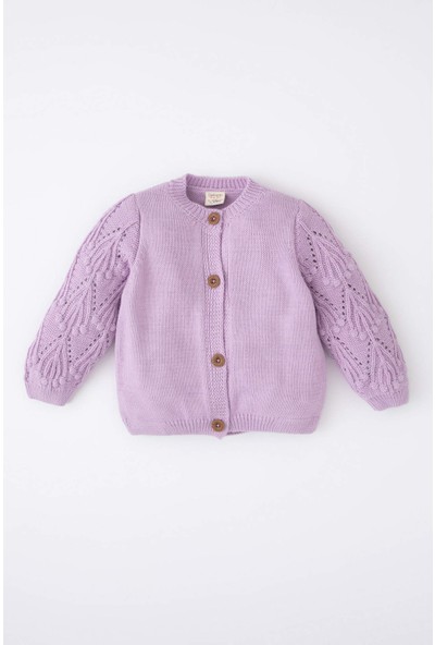 DeFacto Kız Bebek Regular Fit Hırka X5853A222AU