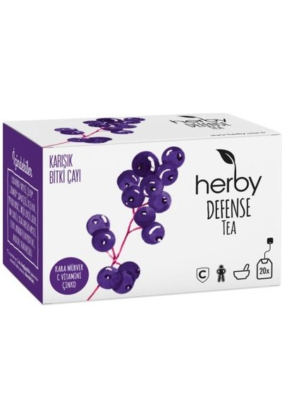 Herby Defense Tea Kara Mürver Bağışıklığa Destek Bitki Çayı Herby Defense Tea Kara Mürver Bağışıklığa Destek Bitki Çayı