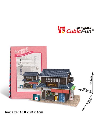 Cubic Fun 3D 24 Parça Puzzle Japon Şekerleme Dükkanı Cubic Fun 3D 24 Parça Puzzle Japon Şekerleme Dükkanı