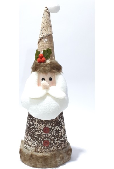 Funworld Yılbaşı Yeni Yıl Süsü Çam Ağacı Süs Kardan Adam Tepelik Dekor 45 cm