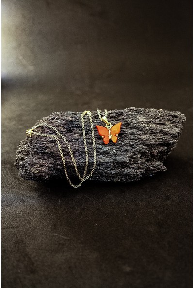 Hosell So Savior Kırmızı Kelebek Kolye