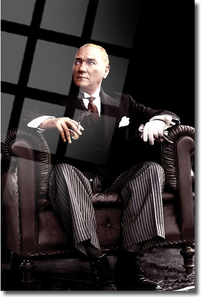 Arven Glass - Mustafa Kemal Atatürk Cam Tablo Arven Glass - Mustafa Kemal Atatürk Cam Tablo