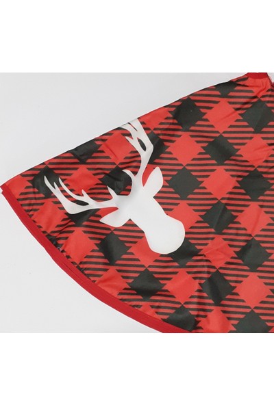 Funworld Yılbaşı Yeni Yıl Süsü Çam Ağacı Eteği Desenli Çam Ağacı Altlığı 100 cm