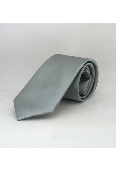Gaffy Gri Çocuk Boy Düz Renk Saten Kravat - Ck-05 Gaffy Gri Çocuk Boy Düz Renk Saten Kravat - Ck-05