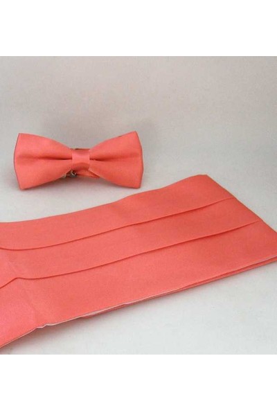 Gaffy Mercan Çocuk Boy Düz Renk Saten Kuşak Papyon Takım - Ckp-22