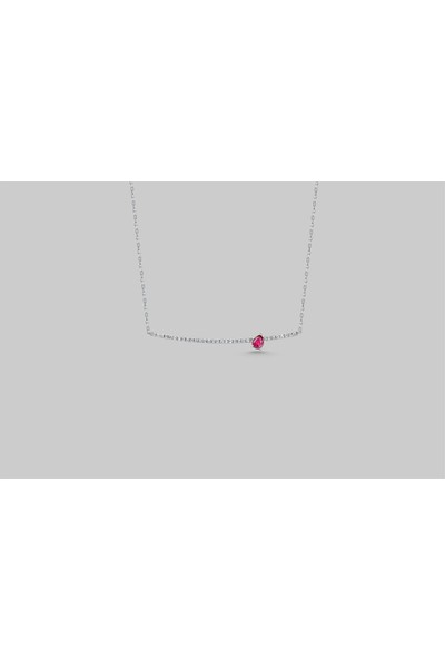 Atiye Pırlanta Altın Yakut Pırlanta Kolye