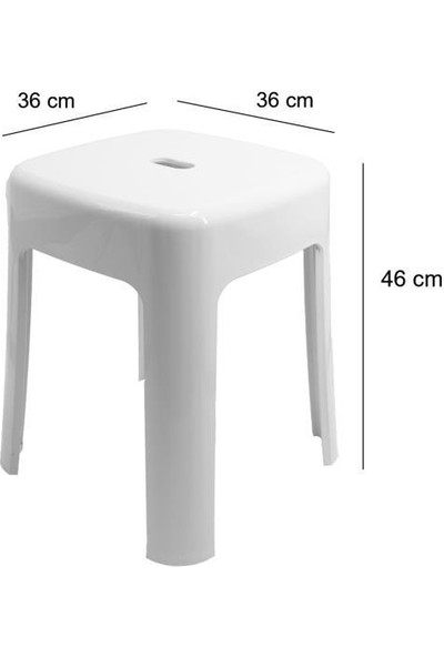 Saban Beyaz Plastik Tabure Saban Beyaz Plastik Tabure