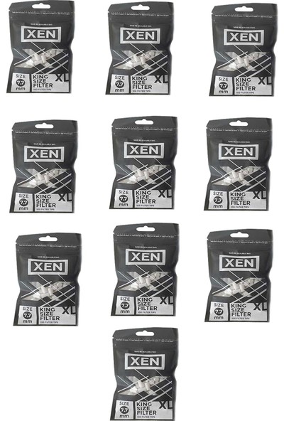 Xen King Size Filtre Sünger Ağızlık Zıvana 7.7 mm 10 Paket Xen King Size Filtre Sünger Ağızlık Zıvana 7.7 mm 10 Paket