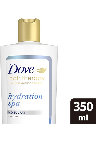 Dove Hair Therapy Saç Bakım Şampuanı Hydration Spa %0 Sülfat 350 ml Dove Hair Therapy Saç Bakım Şampuanı Hydration Spa %0 Sülfat 350 ml