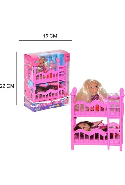 Kelebek Oyuncak Çift Ranzalı Bebek Seti Kelebek Oyuncak Çift Ranzalı Bebek Seti