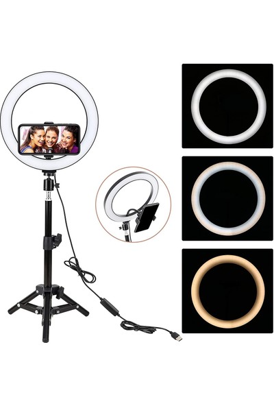 Tripot Ayaklı Tiktok Lambası Selfie Işığı Tripot Ayaklı Tiktok Lambası Selfie Işığı