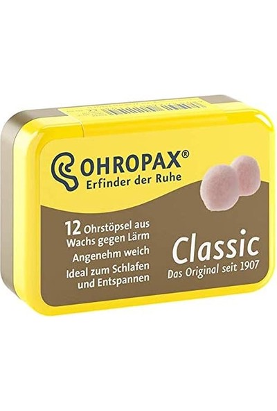 Ohropax Uyku Gürültü Önleyici Doğal Balmumu Kulaktıkacı