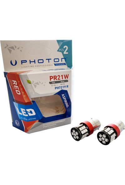 Photon P21W Red 93 PH7219 R Led Photon P21W Red 93 PH7219 R Led