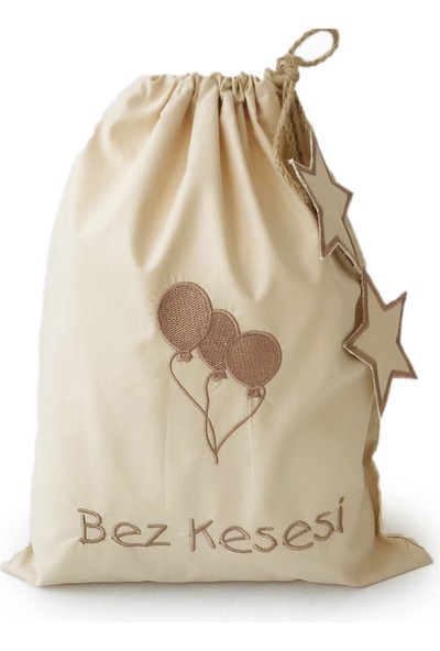 Atölye Eda Nakışlı Bez Kesesi