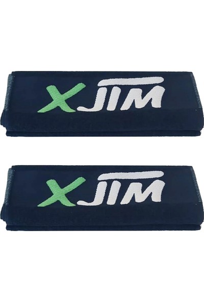 Xjım Siyah Spor Antrenman Havlusu %100 Pamuk -2 Adet 30X90