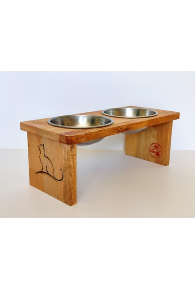 Kalbinden Kedi Mama Kabı 2'li