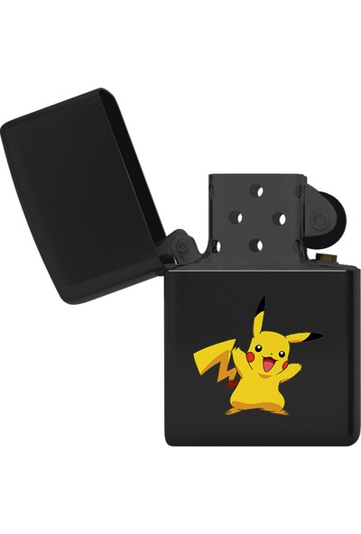 Pikaçu Baskılı Siyah Çakmak BLL1828