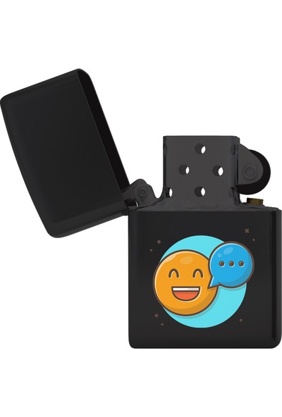 Mesajlaşmak Baskılı Siyah Çakmak BLL1315