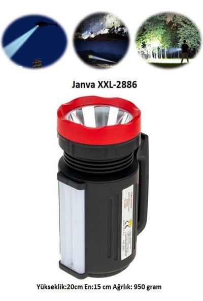 Xxl Prejektör El Feneri 3km (3000 Metre) Power Banklı Çok Fonsiyonlu 10W 22 Smd Xxl Prejektör El Feneri 3km (3000 Metre) Power Banklı Çok Fonsiyonlu 10W 22 Smd
