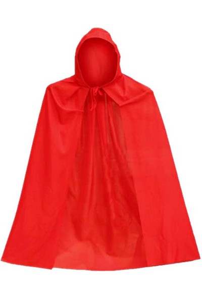 Uray Toptan Kırmızı Renk Kapşonlu Kumaş Pelerin 90 cm Uray Toptan Kırmızı Renk Kapşonlu Kumaş Pelerin 90 cm