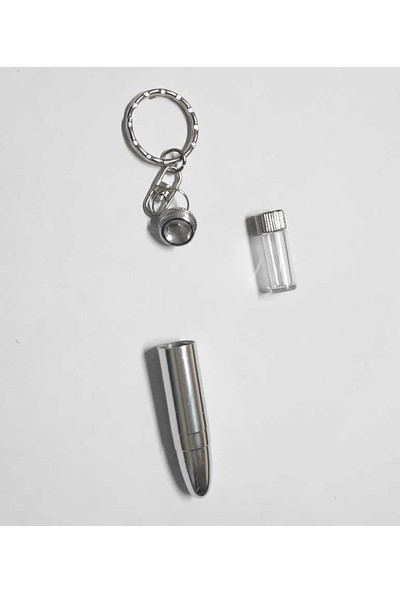 Uray Toptan Mermi Şekilli Kapsüllü Anahtarlık