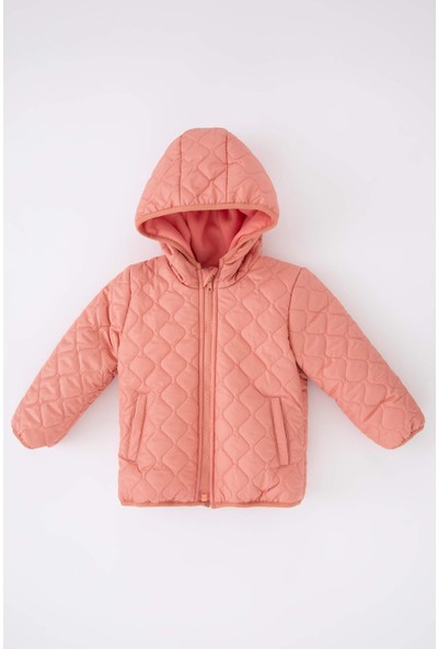 DeFacto Kız Bebek Regular Fit Kapüşonlu Kapitone Polar Astarlı Mont Y7626A222AU DeFacto Kız Bebek Regular Fit Kapüşonlu Kapitone Polar Astarlı Mont Y7626A222AU