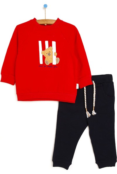 Bebetto Hi Teddy Erkek Bebek Eşoftman Takımı Bebetto Hi Teddy Erkek Bebek Eşoftman Takımı