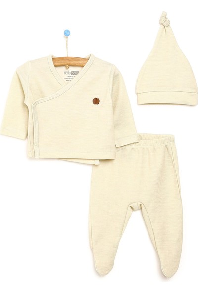 Hello Baby Yenidoğan Zıbın-Şapka-Patikli Alt