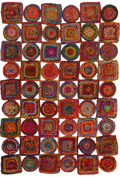 Koza Halı Natura Jüt Halı Hasır Halı Multi 00009A Koza Halı Natura Jüt Halı Hasır Halı Multi 00009A