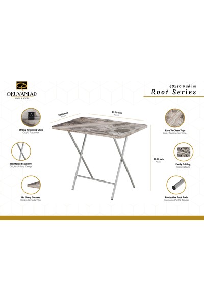 Okuyanlar 60X80 Root Katlanır Katlanabilir Yemek Çalışma Balkon Oyun Kamp Bahçe Masası (Kudüm) Okuyanlar 60X80 Root Katlanır Katlanabilir Yemek Çalışma Balkon Oyun Kamp Bahçe Masası (Kudüm)