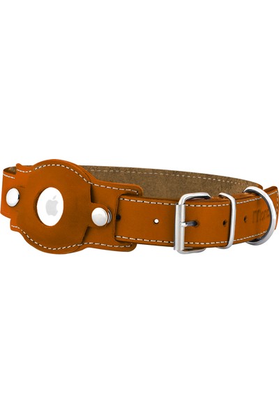Kanibey Monchin Taba Airtag Kılıflı Köpek Boyun Tasması Vegetable Tanned Leather (Gümüş Detay) Naturel Ürün Kanibey Monchin Taba Airtag Kılıflı Köpek Boyun Tasması Vegetable Tanned Leather (Gümüş Detay) Naturel Ürün