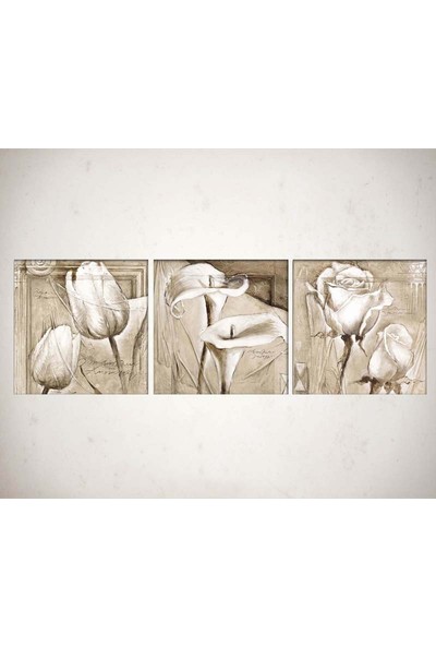 Kanvas - 40X120 cm - 3 Parça - 3pt2